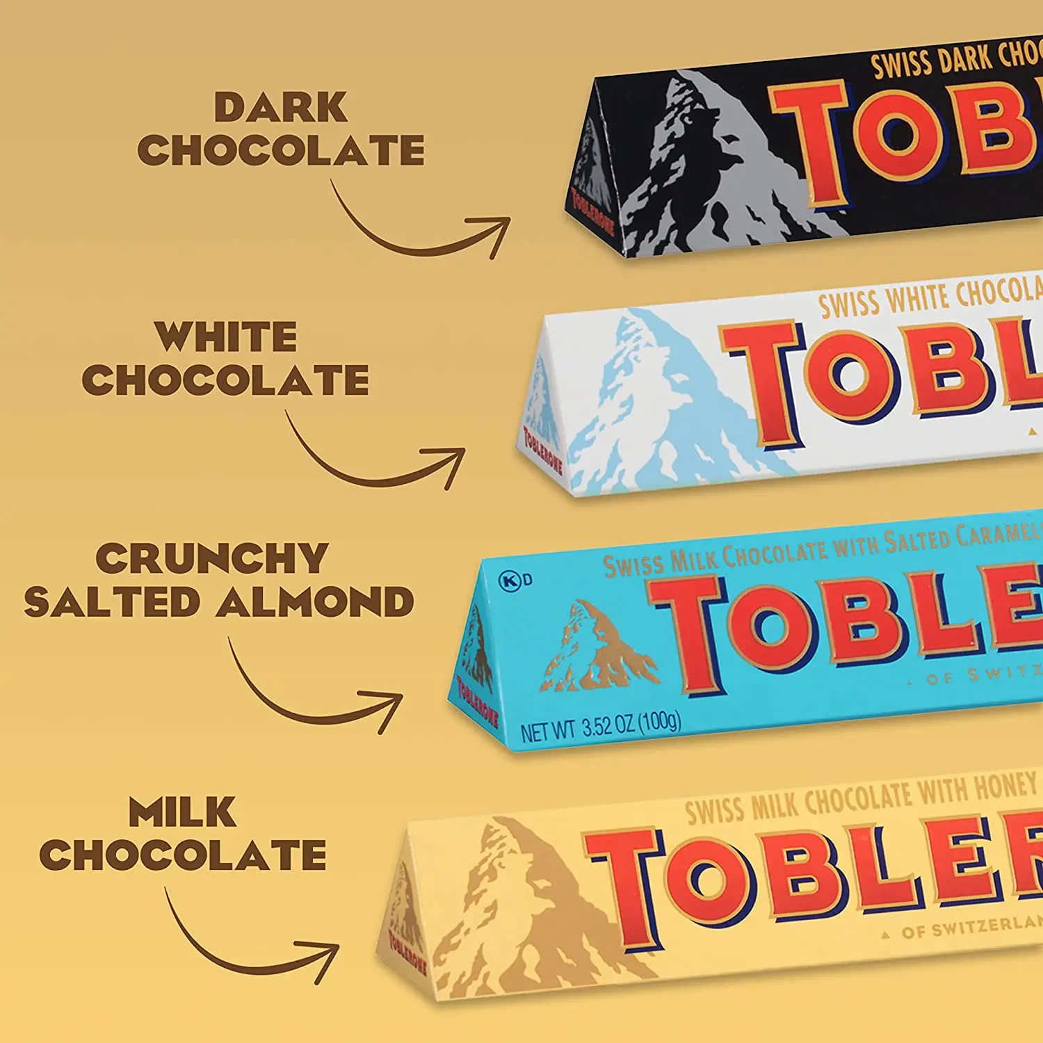 Toblerone-chocolate Multisabor,360g Cada Uno - Buy Venta Al Por Mayor ...