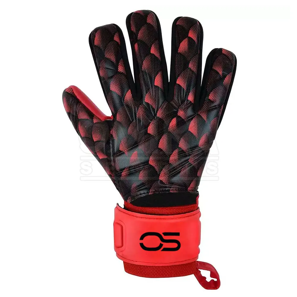 Made In Leather Fabric Goalkeeper Gloves Latest Design Customized Color ...