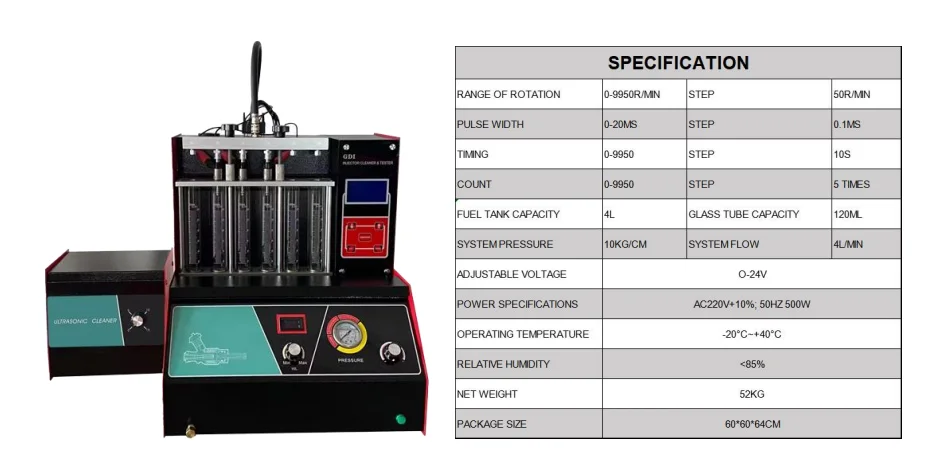 High Pressure Gdi Injector Test Bench 220v Creditparts