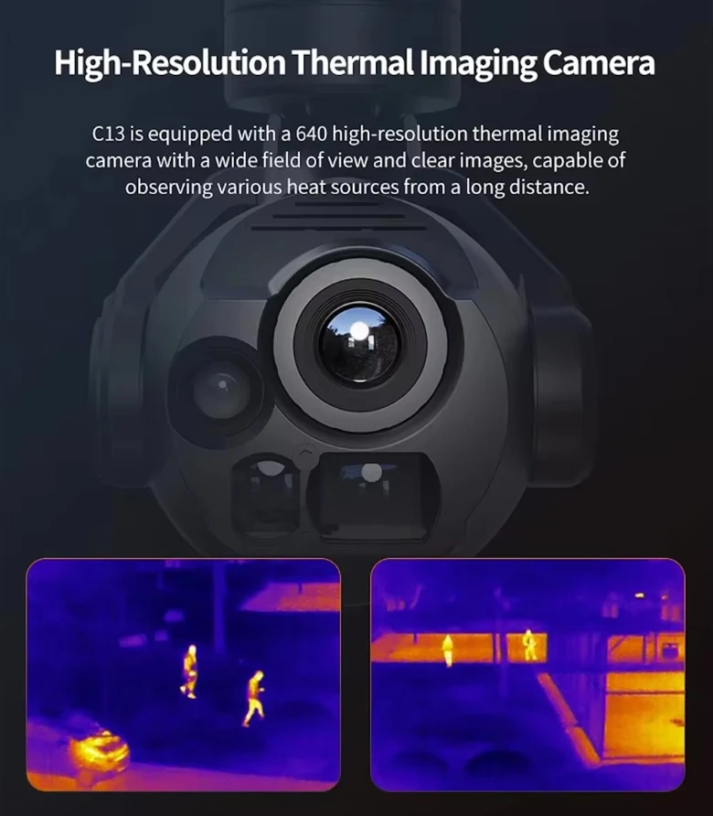 Skydroid C13 Gimbal with AI Tracking and Thermal Imaging - Triple ...