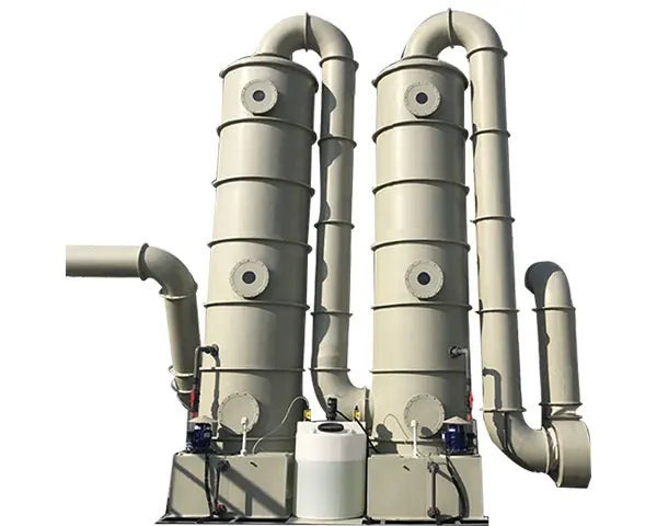 Industrial Fiberglass Wet Scrubber Tower for Effective Waste ...