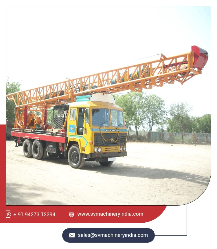 India 300m Deep Depth Diesel Engine Water Well Drilling Rig Borehole ...