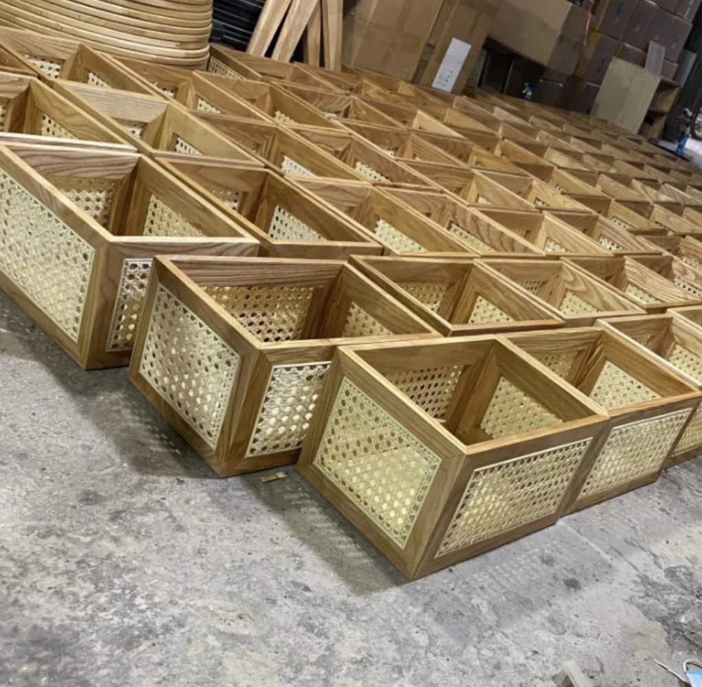 Wholesale Small Wood Rattan Cane Weave Storage Crate From Vietnam - Buy ...