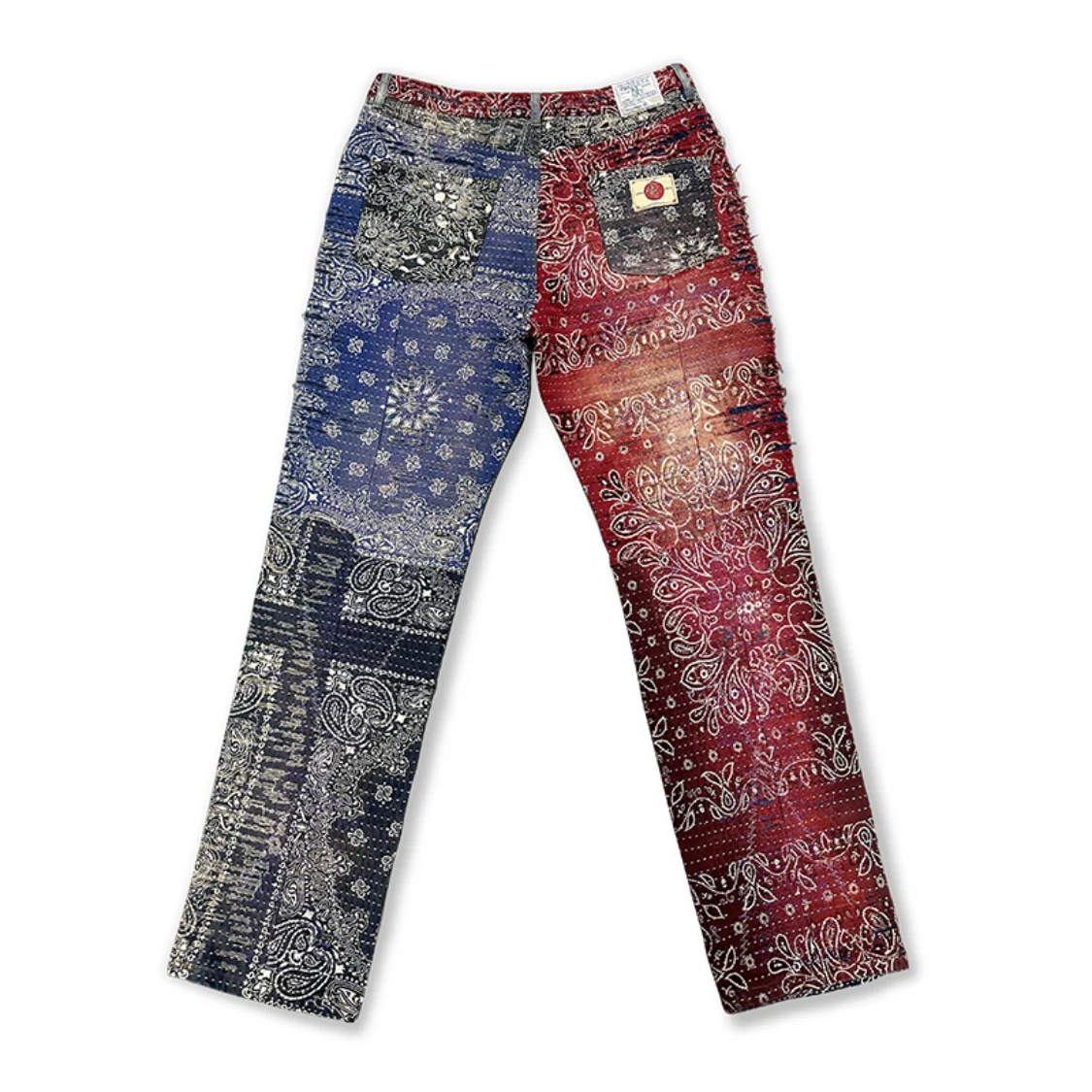 SENSE Customized Heavy Distressed Repaired Boro Kapital Men Denim Jeans ...