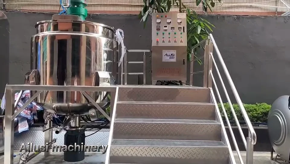 Vacuum Liquid Detergent Homogenizing Emulsion Tank Cosmetic Cream ...