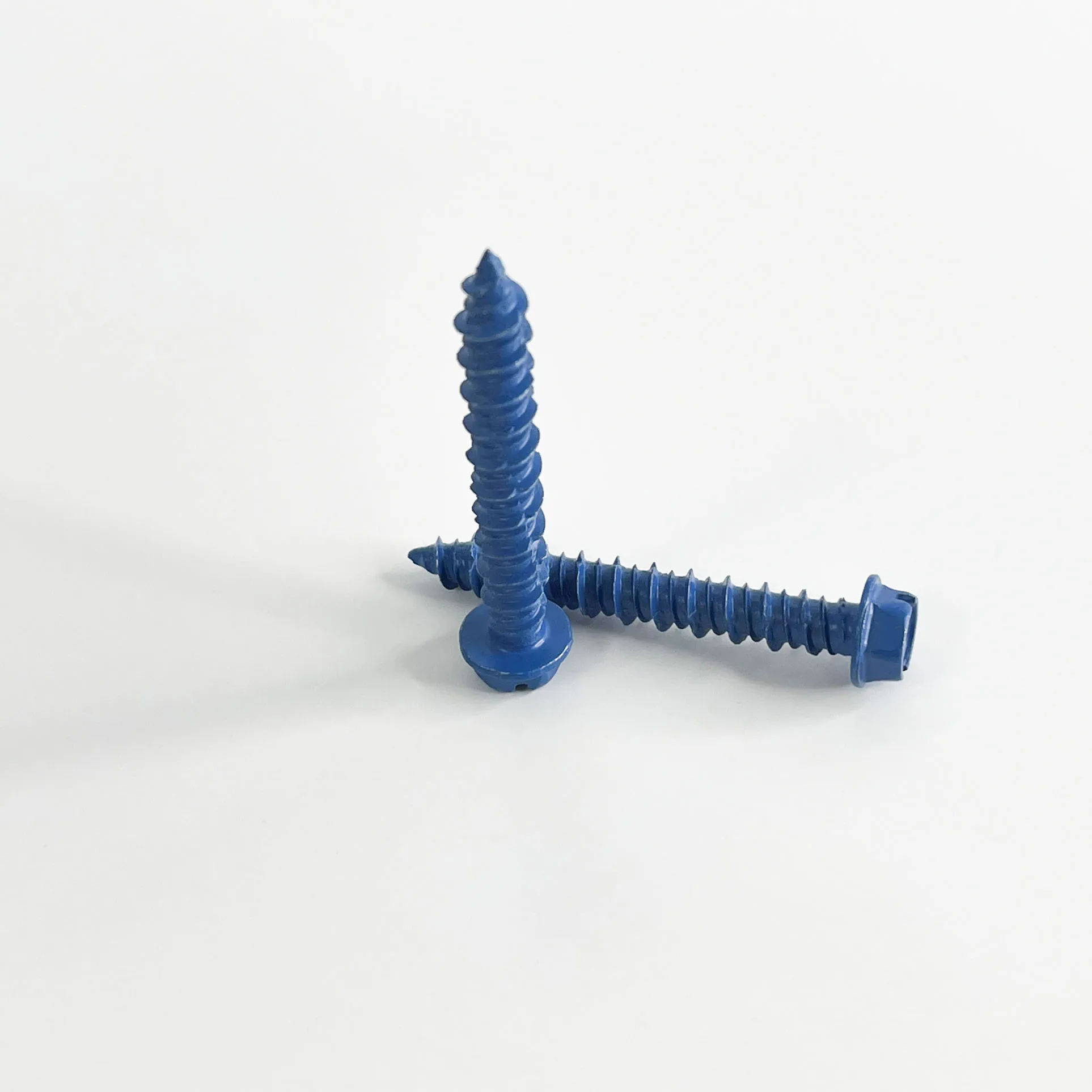 Custom Flat Head Blue Concrete Anchor Screws Blue Concrete Screw - Buy ...