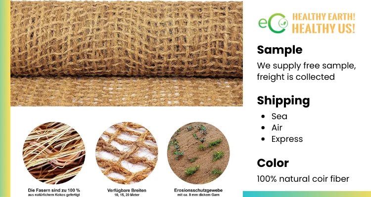 Eco2go Coir Mesh - Natural Erosion Control for Hillsides