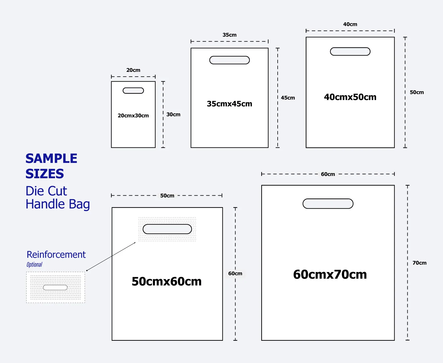 Mdpe Wholesale Eco-friendly Disposable Reinforced Die Cut Plastic Bag For Shopping From The ...