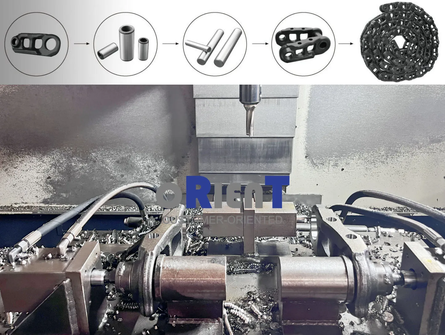 Atlas Copco DM30 Track Chain Assembly for Drilling Rigs