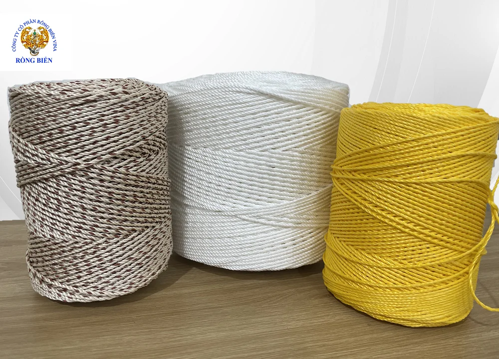 Customized Logo 100% Pure Polypropylene Rope Durable Pp/pe 3 Strands ...