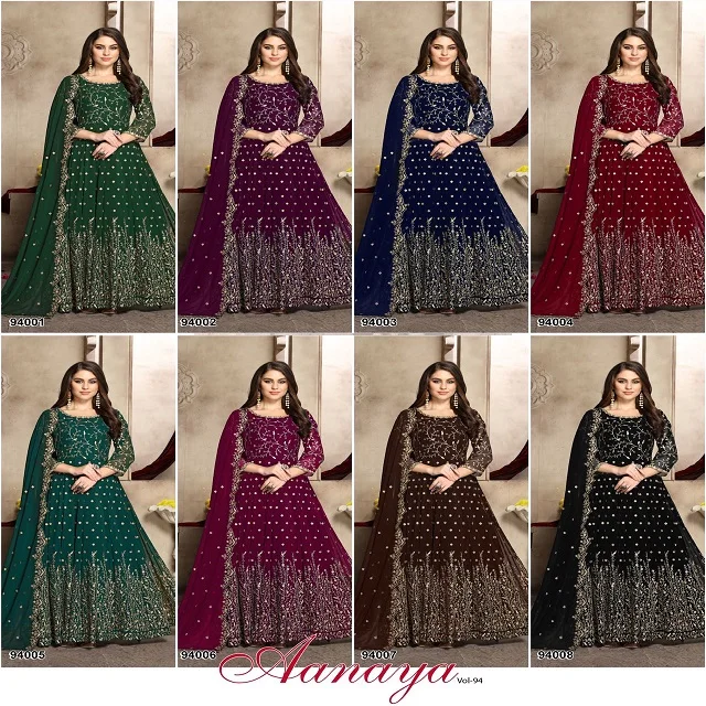 Designer Looking Heavy Embroidered Anarkali Suits - Buy Designer ...