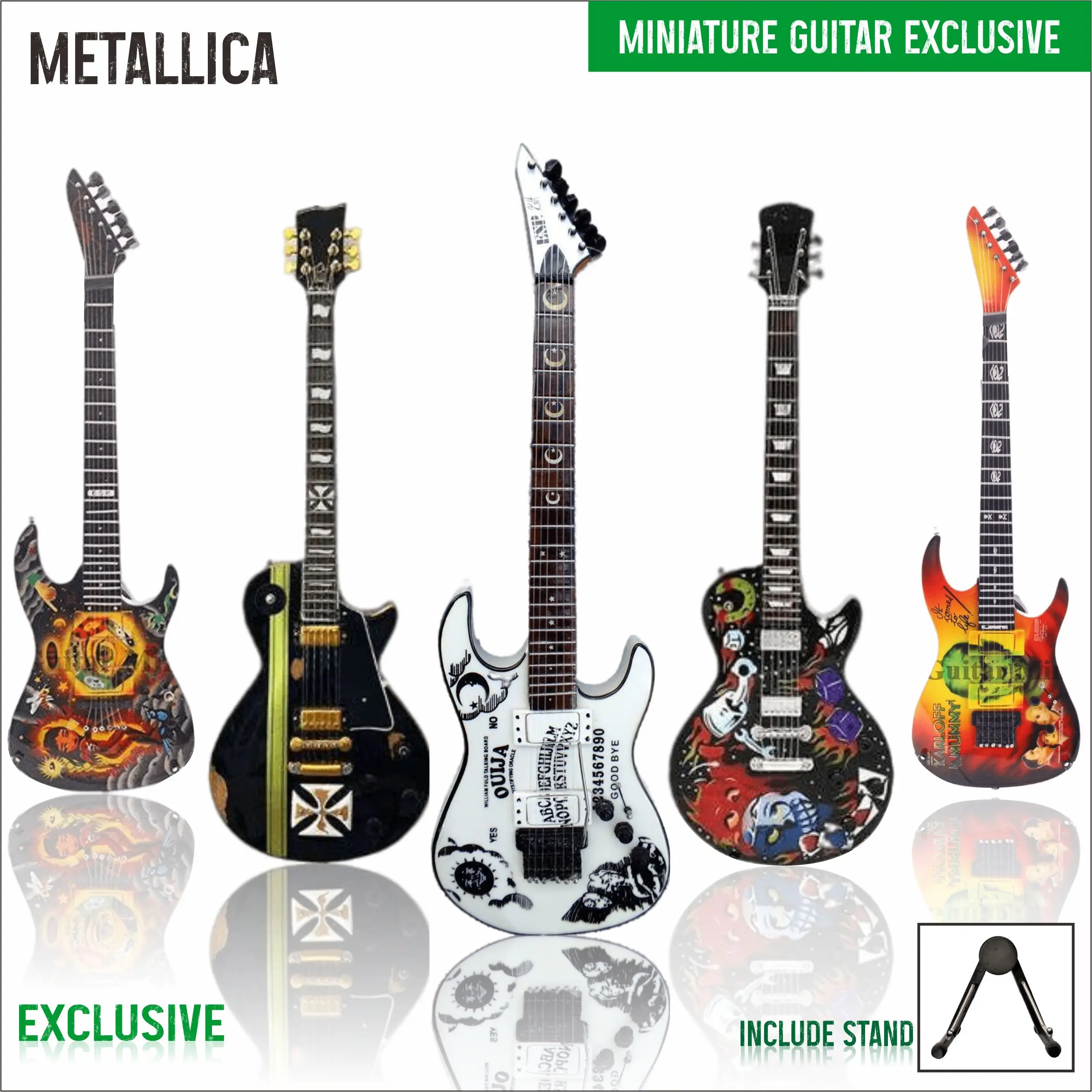 Miniature Guitars METALICA - Perfect Home Decor Pieces
