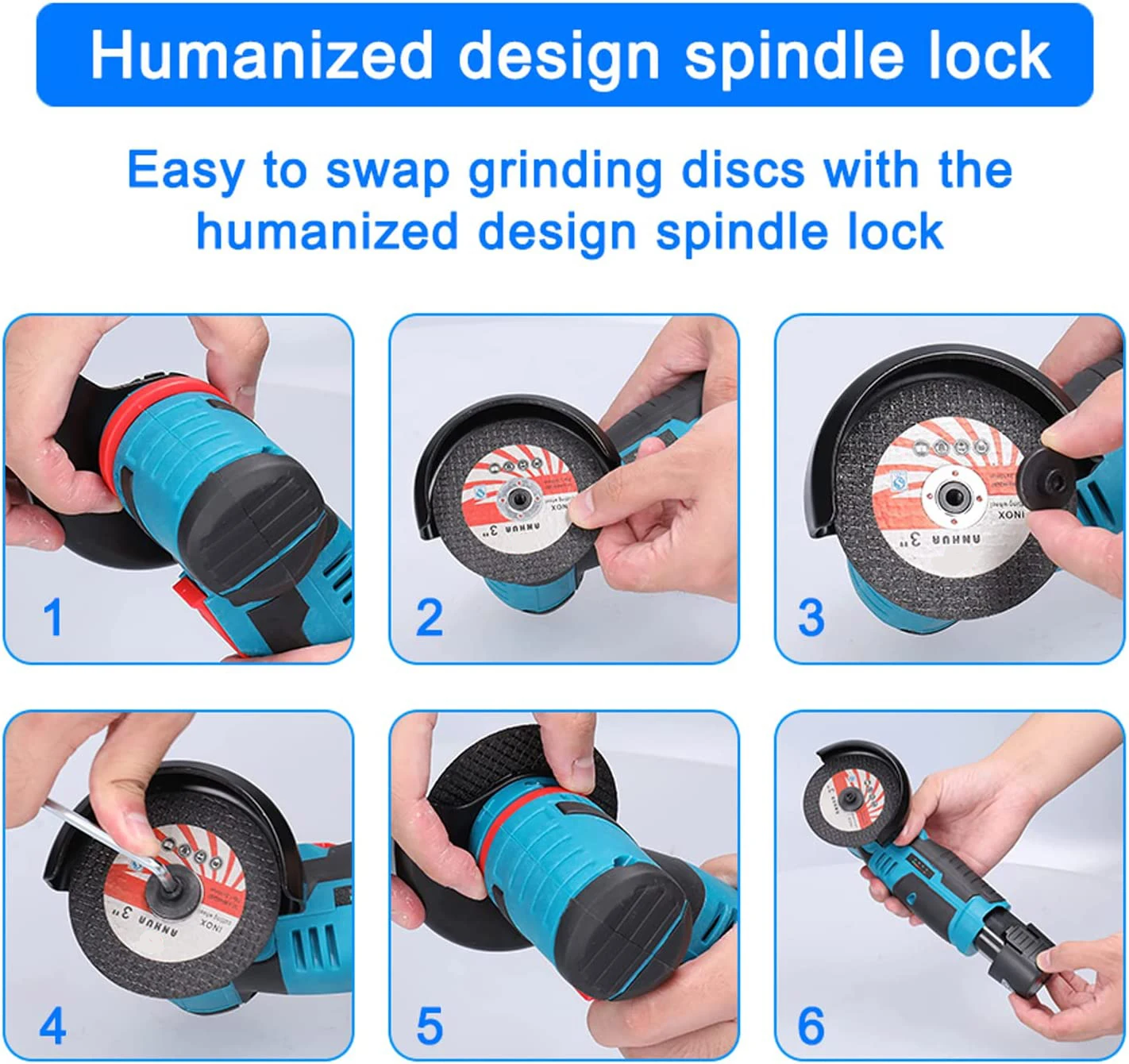 Mini Angle Grinder Cutting Machine - Cordless Electric Tool, 600W ...