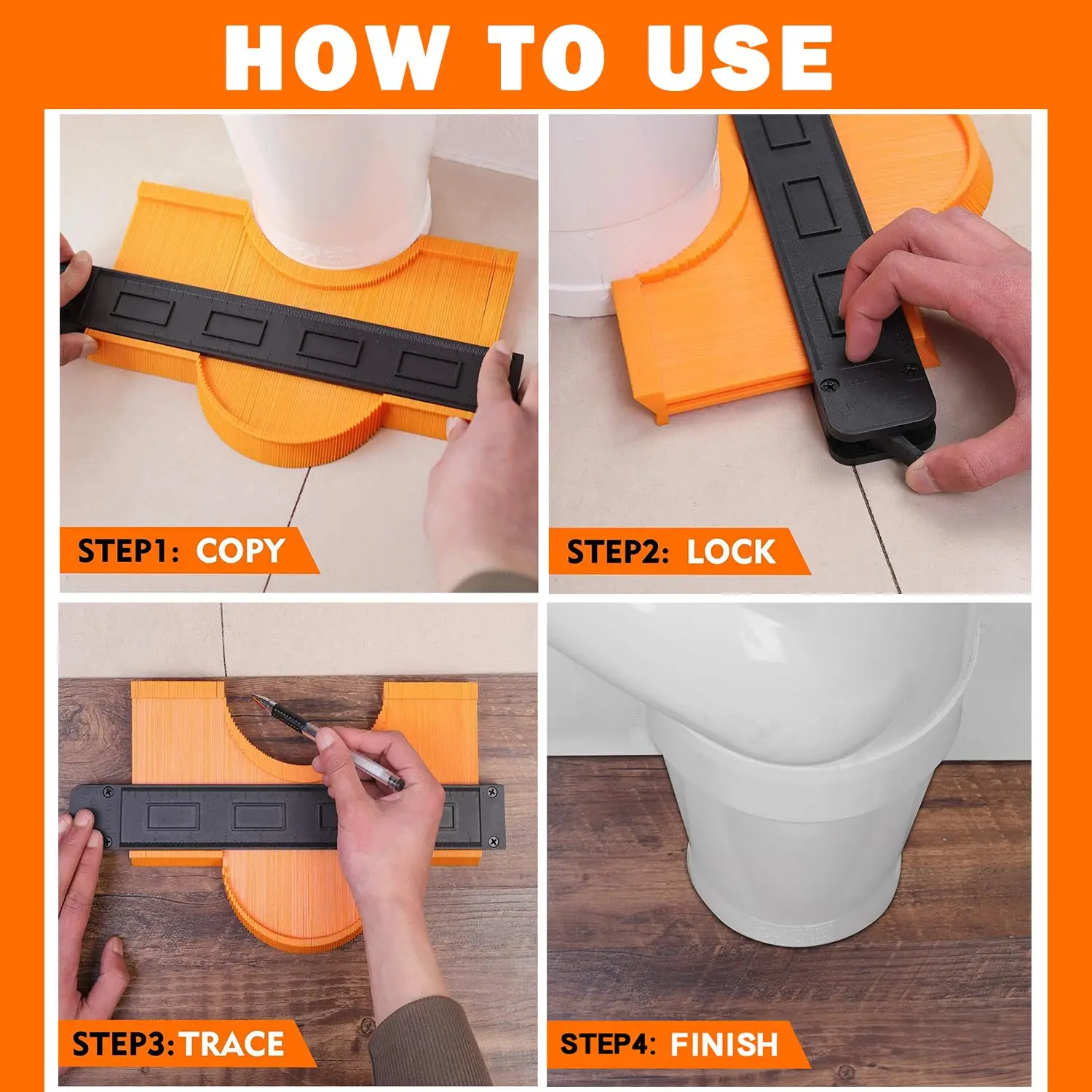 Contour Gauge With Lock 2 Pack Contour Gauge Profile Tool Contour Gauge ...