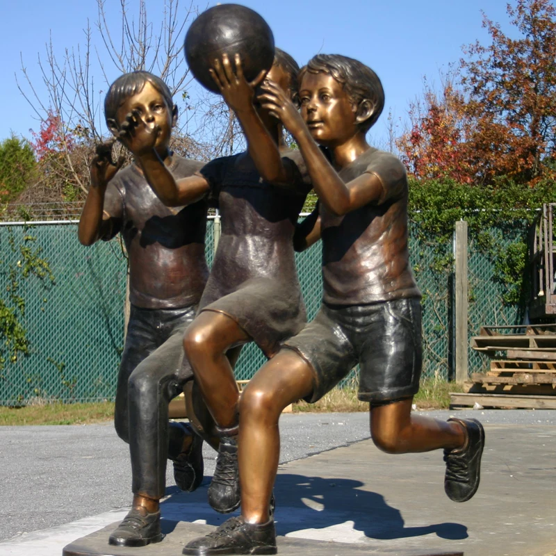 Life Size Custom Casting Art Copper Bronze Statue Bronze Children's ...