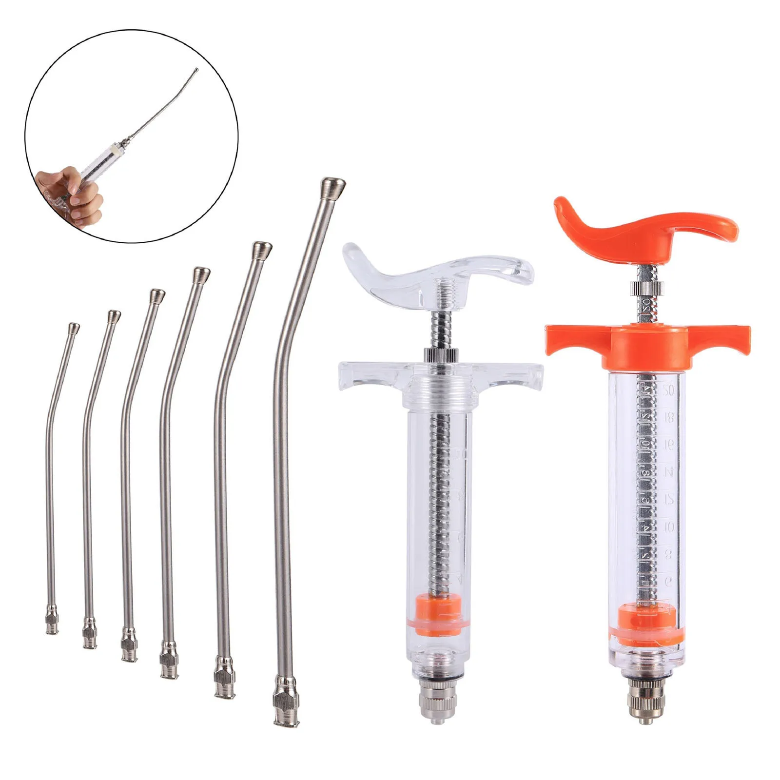Bird Feeding Syringe Andowns Manual Feeding Rearing Gavage Crop Needle ...