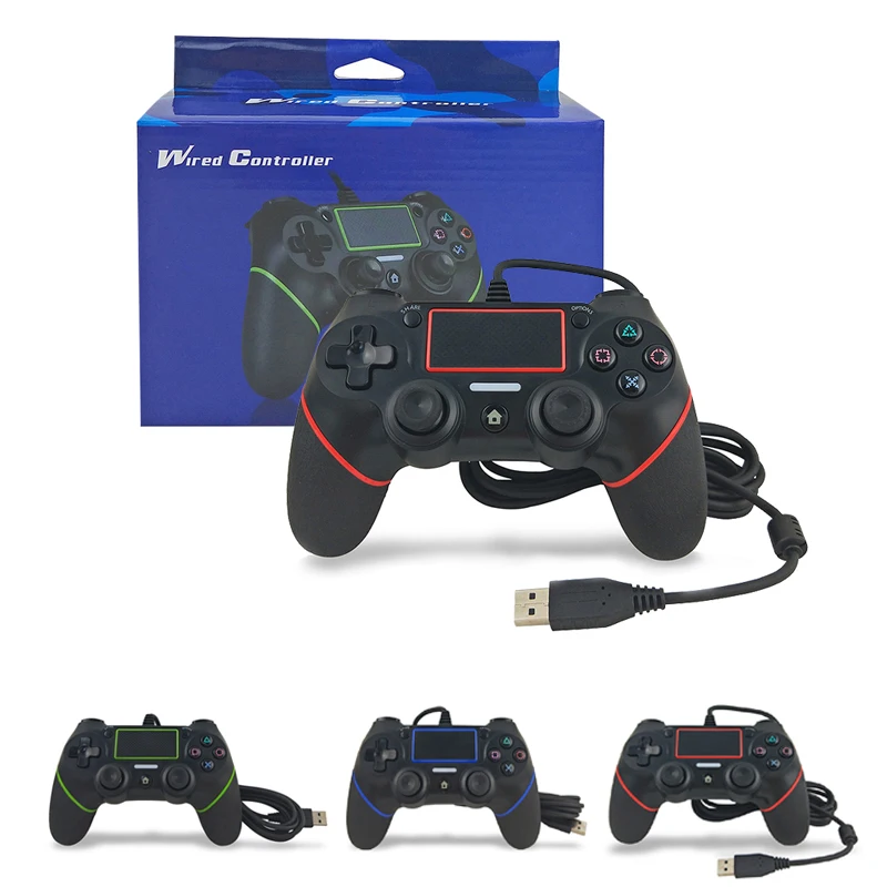 Honson 3 Colors Ps4 1.5m Wired Controller Control Play 4 For Ps4 Game Controller 5 For Ps4 Hs ...
