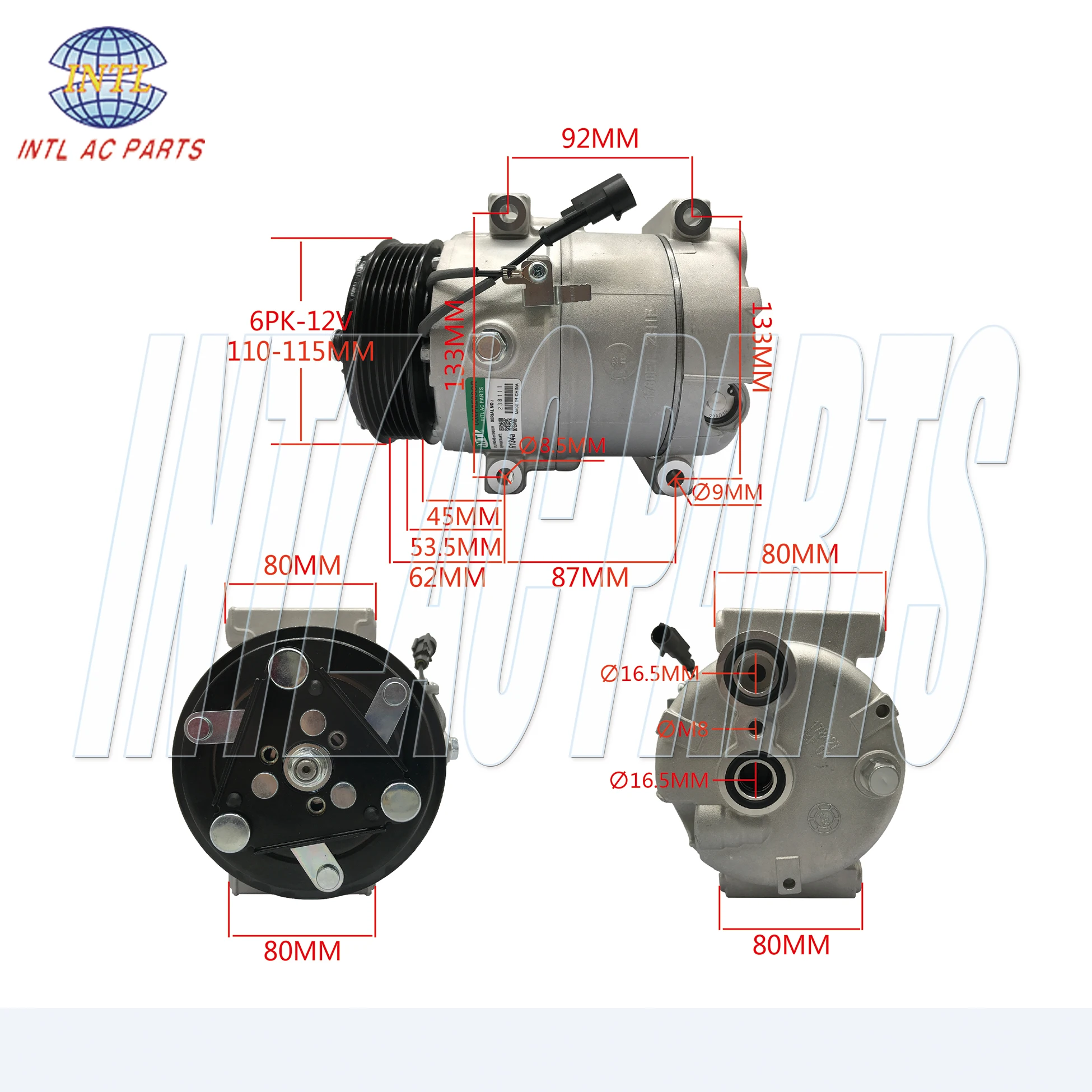 JS119D629AC Air Conditioning Compressor for Ford Territory Titanium 1.5 ...