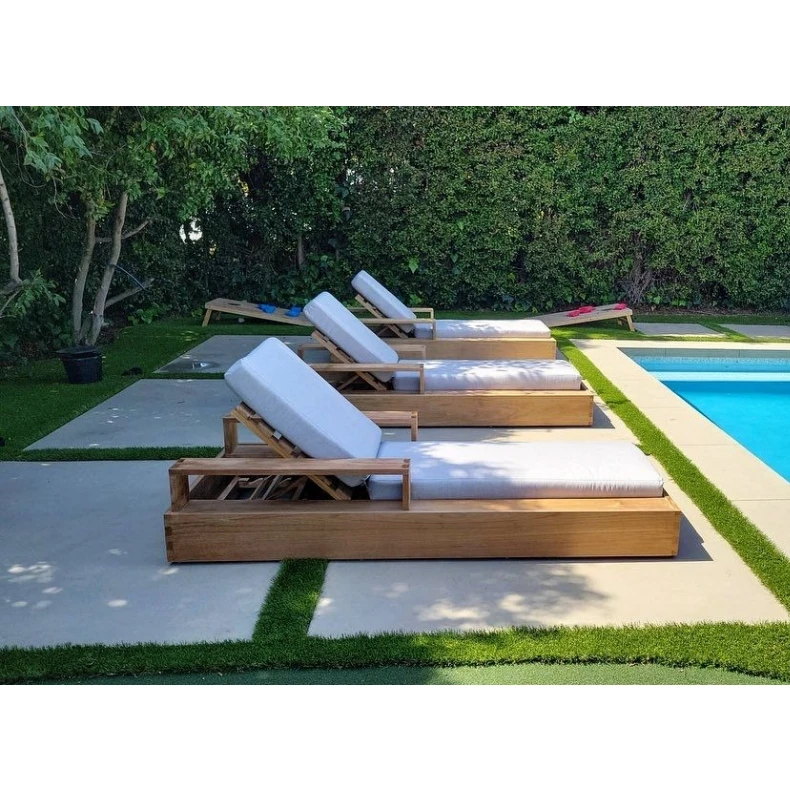 All Weather Sun Bed Swimming Pool Chair Sun Lounger For Hotel Furniture ...