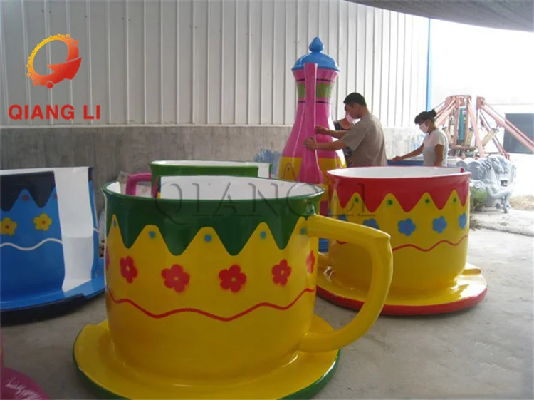 Customized Lotus Cup Rides Attraction Manege Saucer Rotary Qiangli ...