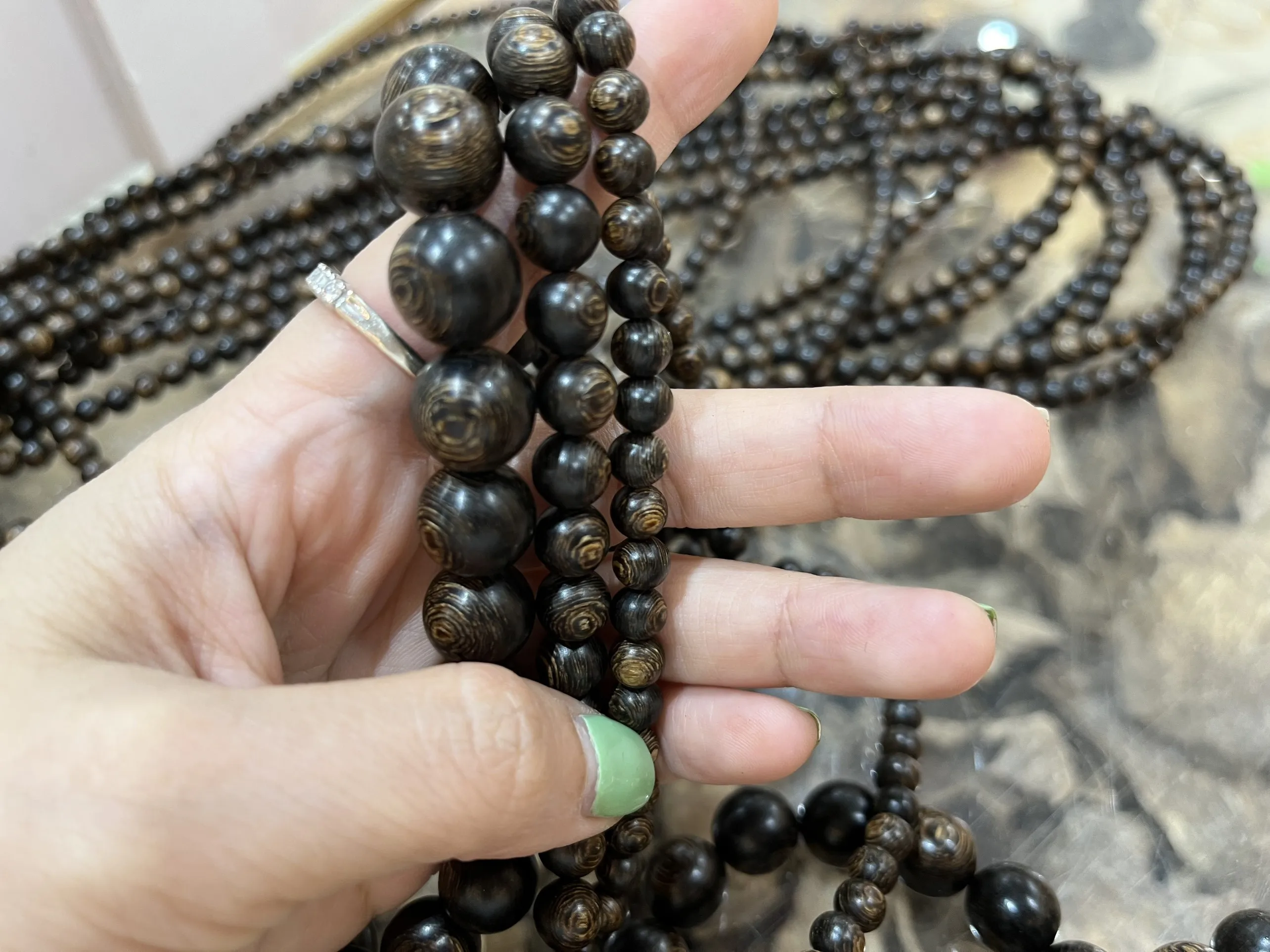 Vietnam Superior Underwater Oud Oud Misbah Rosary Beads 8mm
