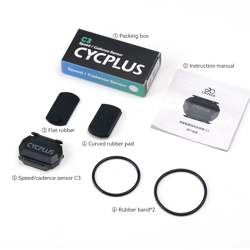 CYCPLUS Bicycle Computer - Precision Cadence & Speed Sensor