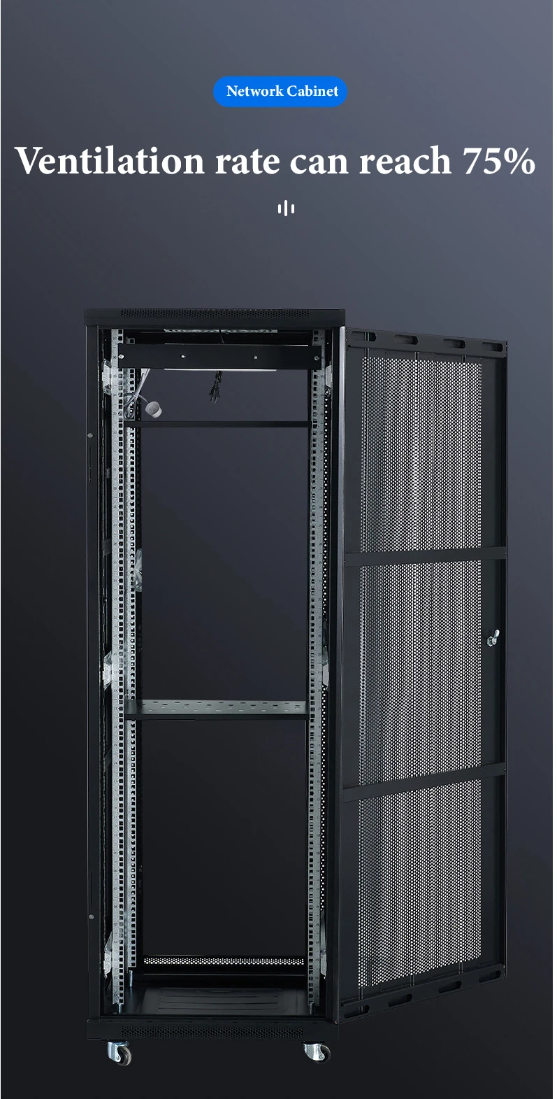 42u Server Rack Cabinet Date Center It Network Equipment Rack Enclosure ...