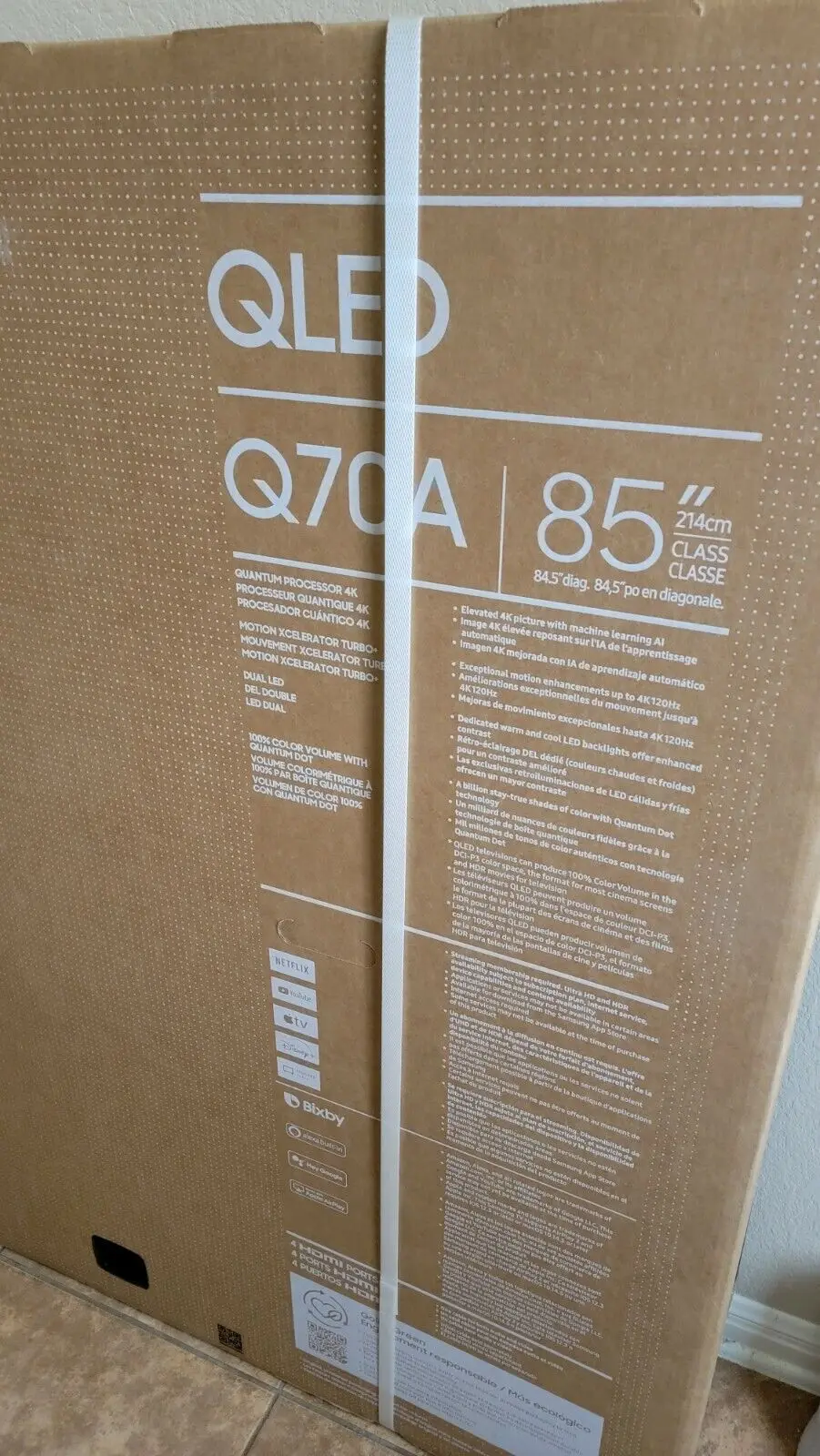 100% Smart Television Samsungs Q60c 85" 4k Hdr Smart Qled Tv - Buy 100% ...