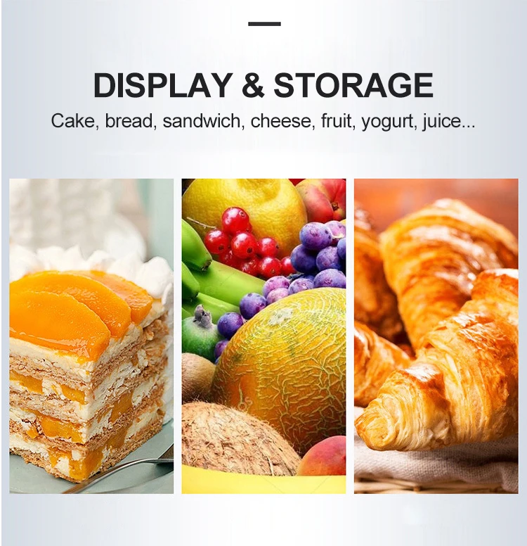 Commercial Bakery Freezer Showcase Upright Cake Chiller Fridge For ...