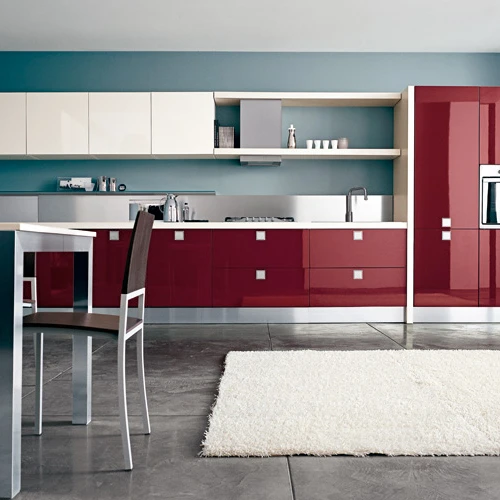 L Shape Kitchen Unit Cabinets Set Wholesale Complete Melamine Kitchen ...