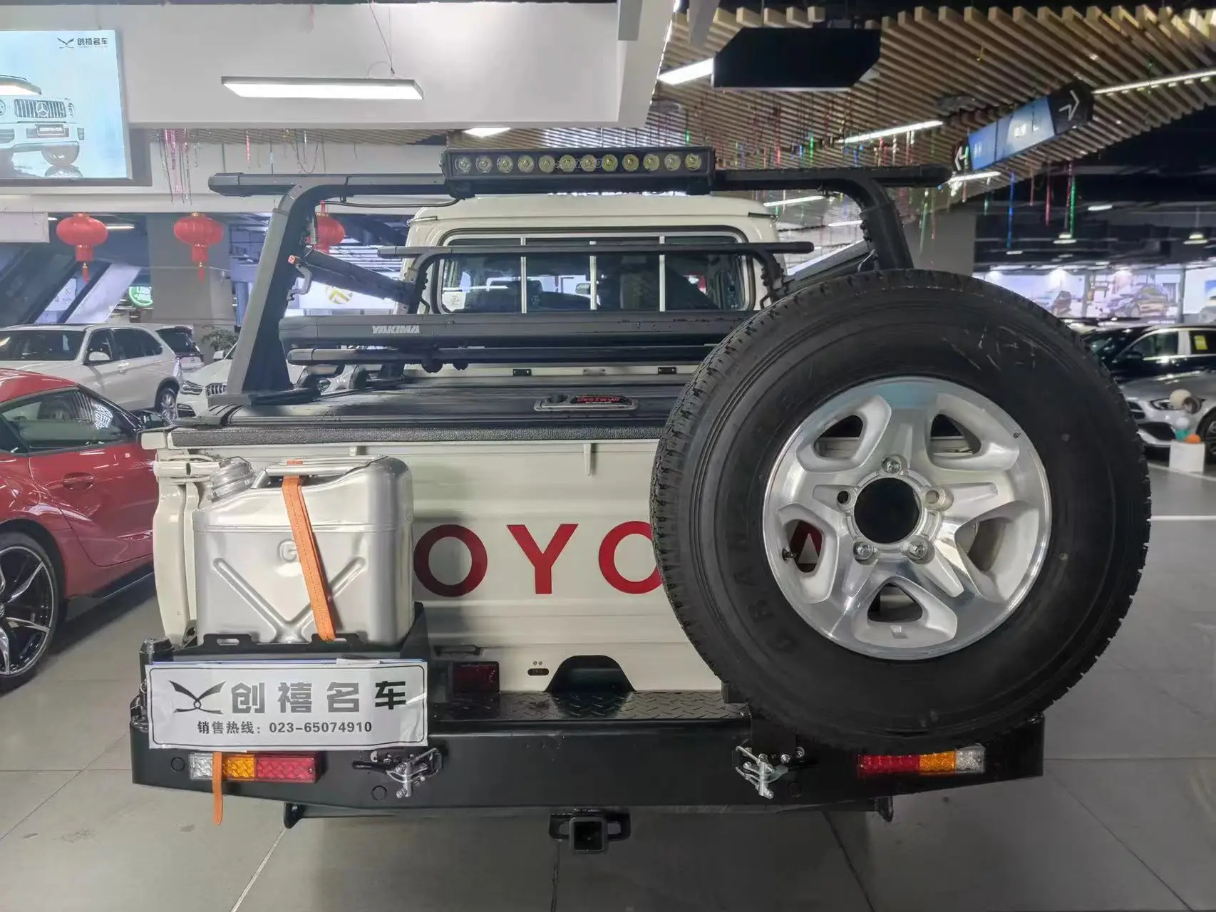 Toyota Lc79 Rear Bumper With Tire Carrier Jerrycan Holder Winch Bull ...