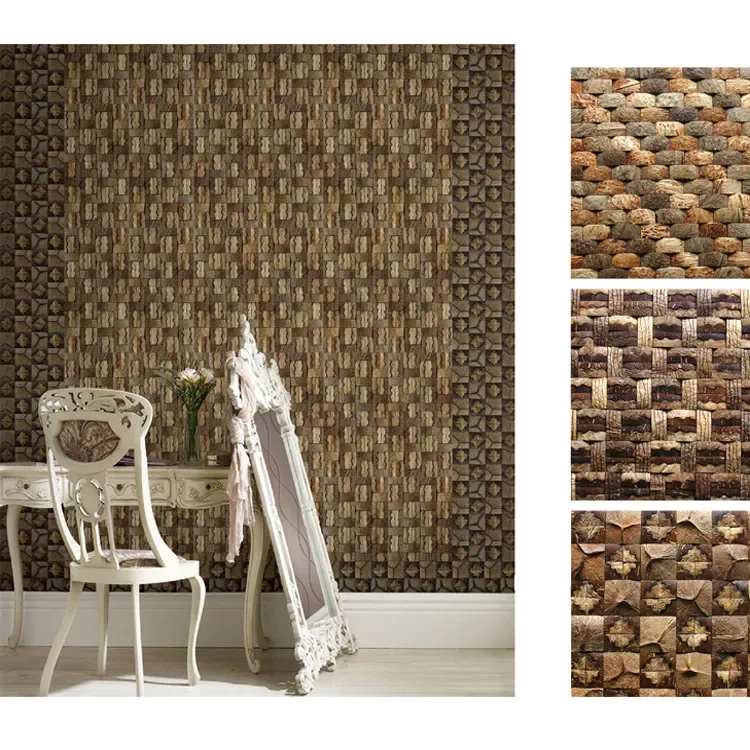 Lightweight Mosaic Wall Panel/wallpaper From Natural Coconut Decorative ...