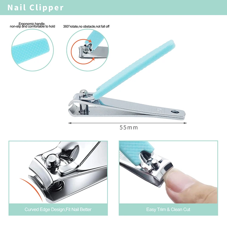 4 Set Nail Clipper Set Professional Manicure Set Nail Art Brush Setnail ...