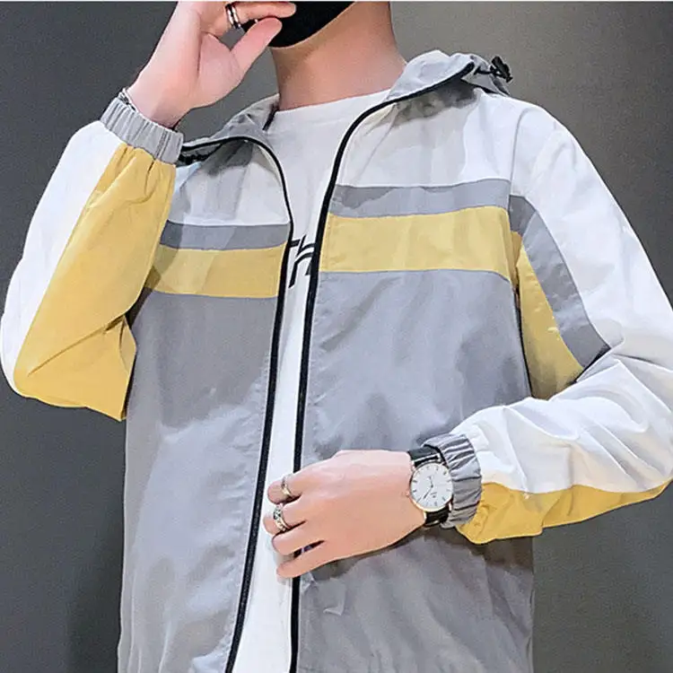 Customizable Nylon Windbreaker Track Sets for Men Adults
