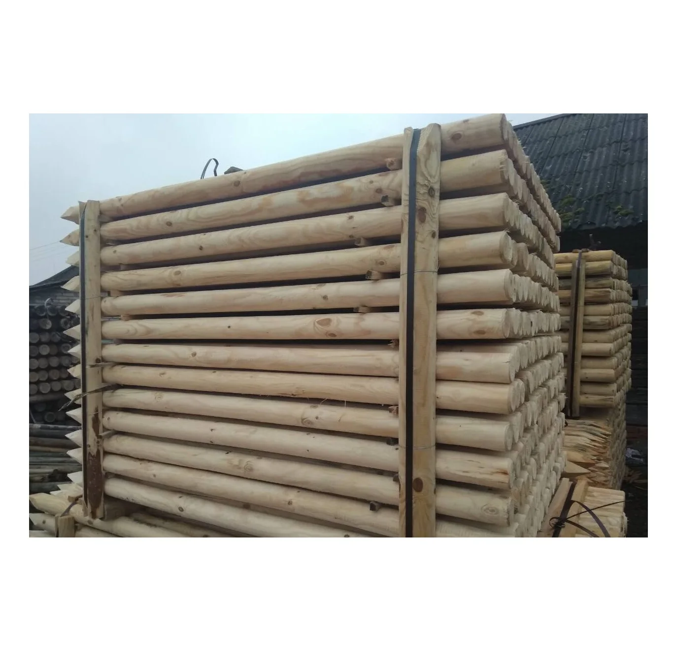 Acacia Wood Poles-Modern Design Commercial & Home Use 1 Year Warranty ...