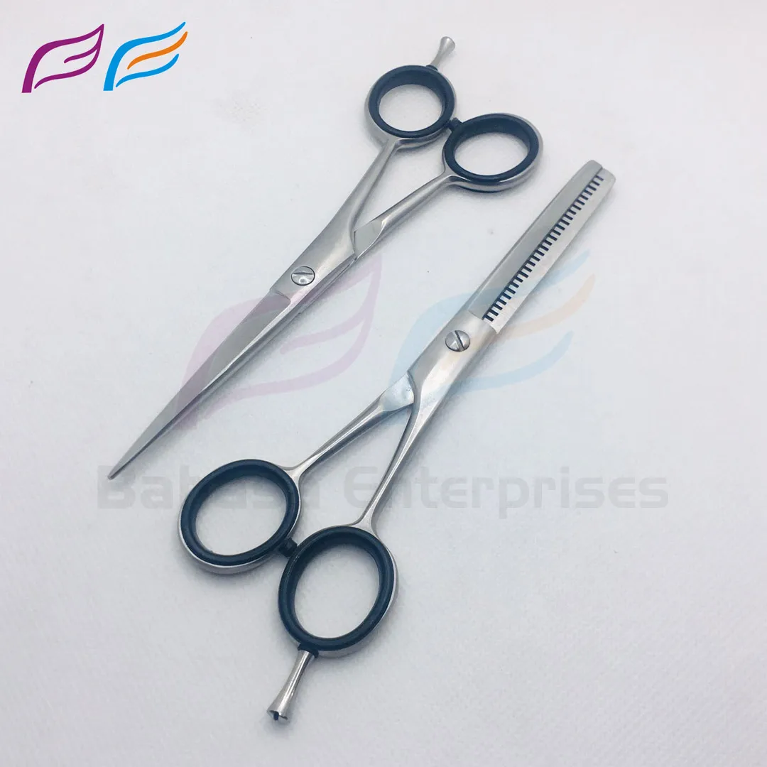 Barber Scissors Japanese Steel 6 And 6.5 Inches Hair Scissors Titan Gold Color Cheap Barber ...