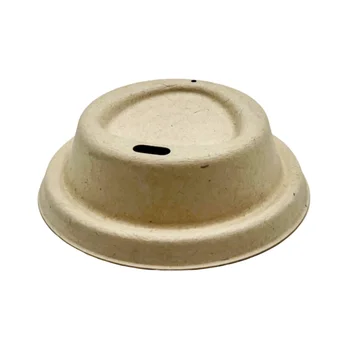 Bpi Bagasse Sugarcane 100% Compostable 80mm Cup Lid Natural Pfas Free ...