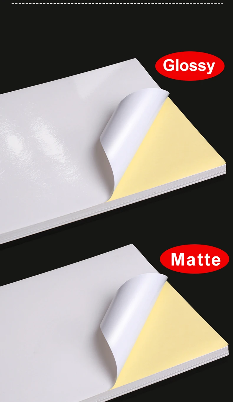 Adhesive Paper Custom Printed Labels - Ideal for Dye Ink