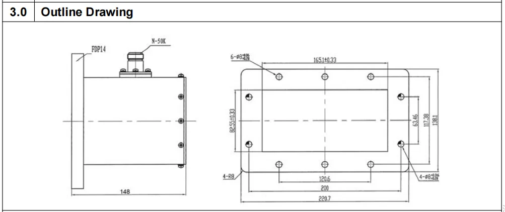 Waveguide to Coaxial Adapter - WR650 - Winfine Quality