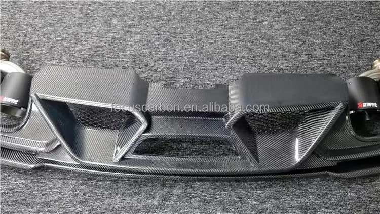 Carbon Fiber Rear Diffuser For Mustang Gt500 Rear Bumper Splitter Lip ...