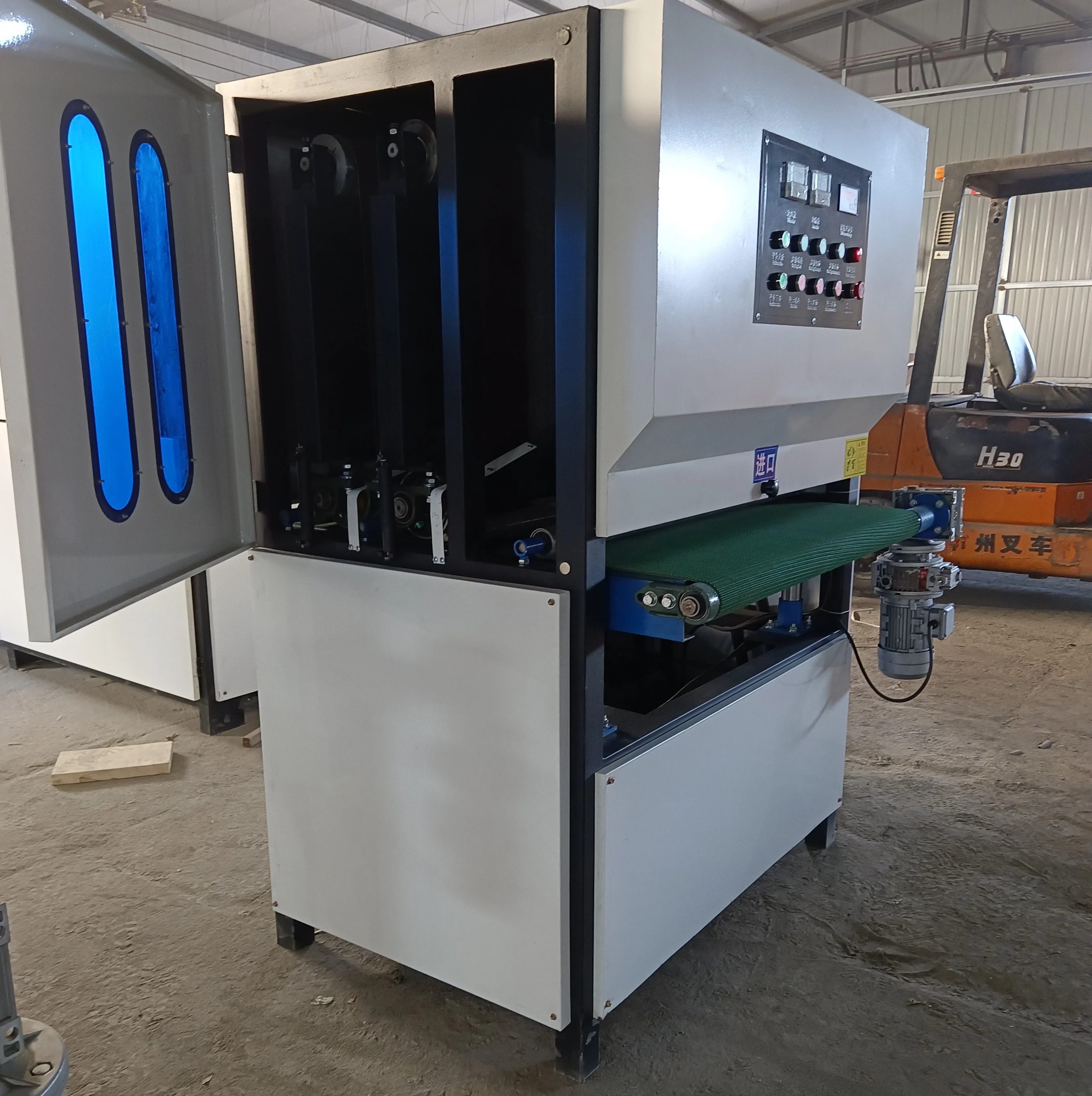 Automatic Polishing Machine for Cabinet Door Panels MDF Woodworking ...