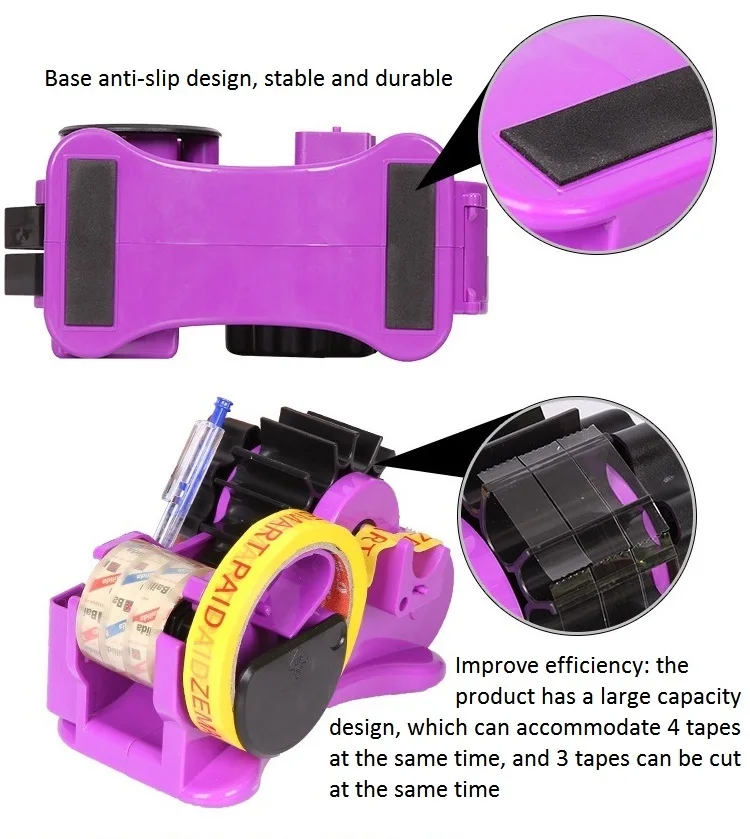 Office School Opp Transparent Packing Tape Cutter Safety ...