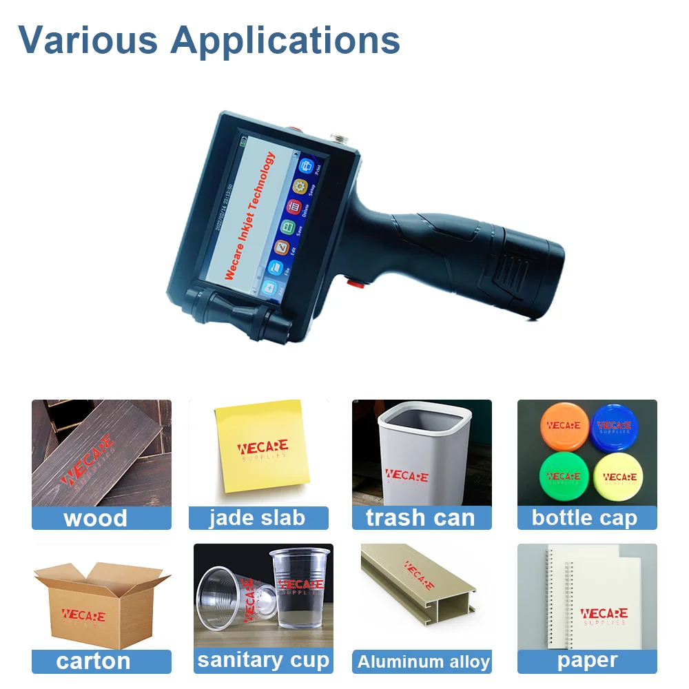 Wecare Inkjet Print Date Barcode Identification Code Handheld Printer ...