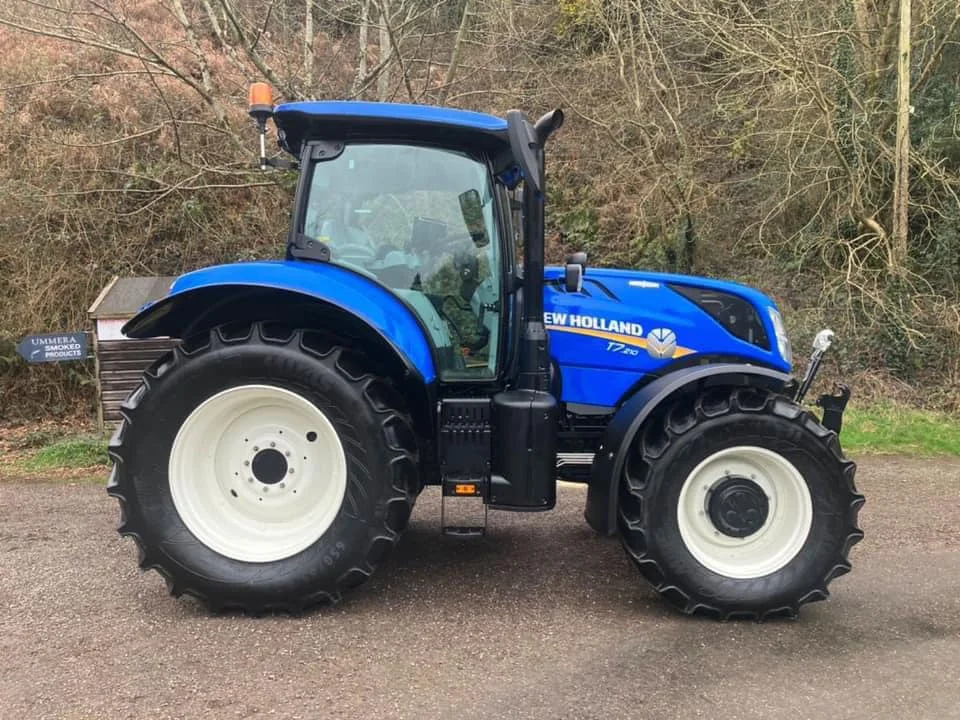 New Tractor 4wd Holland with Loader T7.210 and Farming Equipment ...