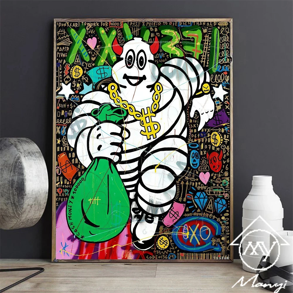 Graffiti Cattle Pop Street Art Posters Make Money Wall Pictures and ...