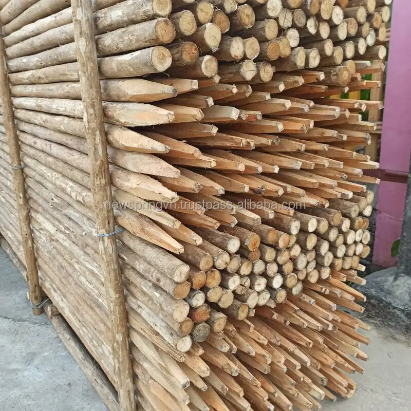 Round Wooden Stakes Acacia Wood Very Strong,Sturdy And Durable - Buy ...