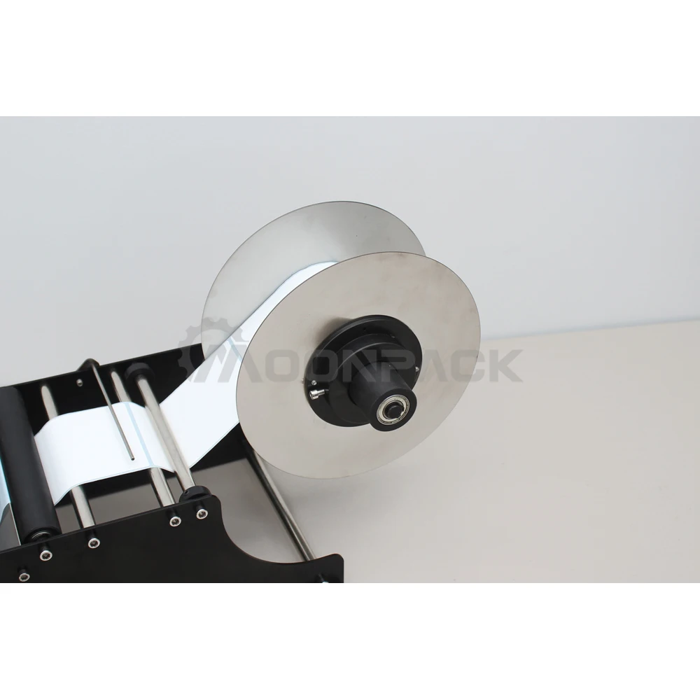Moonpack MT-30 Desktop Manual Round Bottle Jars Cans Adhesive Label ...