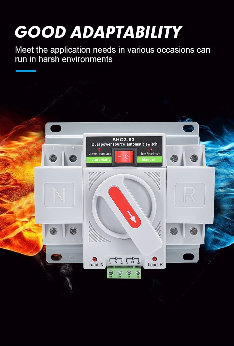 Ac 230v Transfer Switch Ats 1000a 3 Phase Automatic Changeover Switch ...