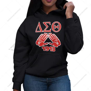 Custom Wholesale Delta | Sigma | Theta Sorority Printed Long Hoodie ...