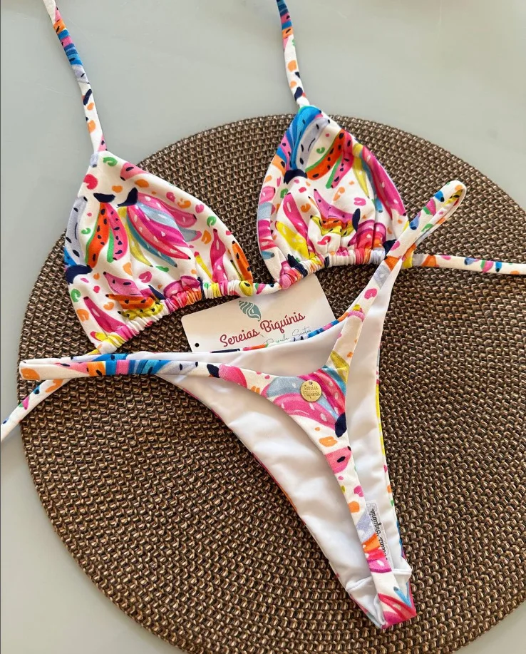 Alibaba.com: 2025 Women's New Two-piece Swimsuit, Lace-up Halter ...